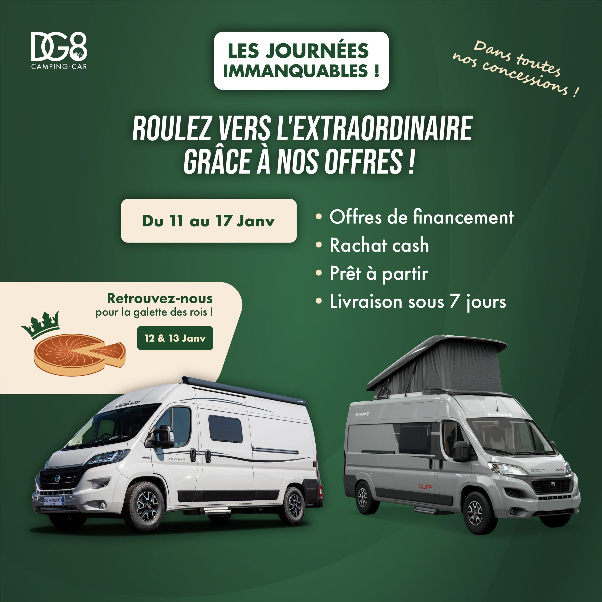 Les journées immanquables DG8 Camping-car - DG8 Camping car
