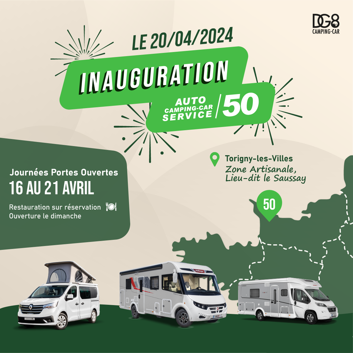 INAUGURATION ACCS 50 - DG8 Camping car