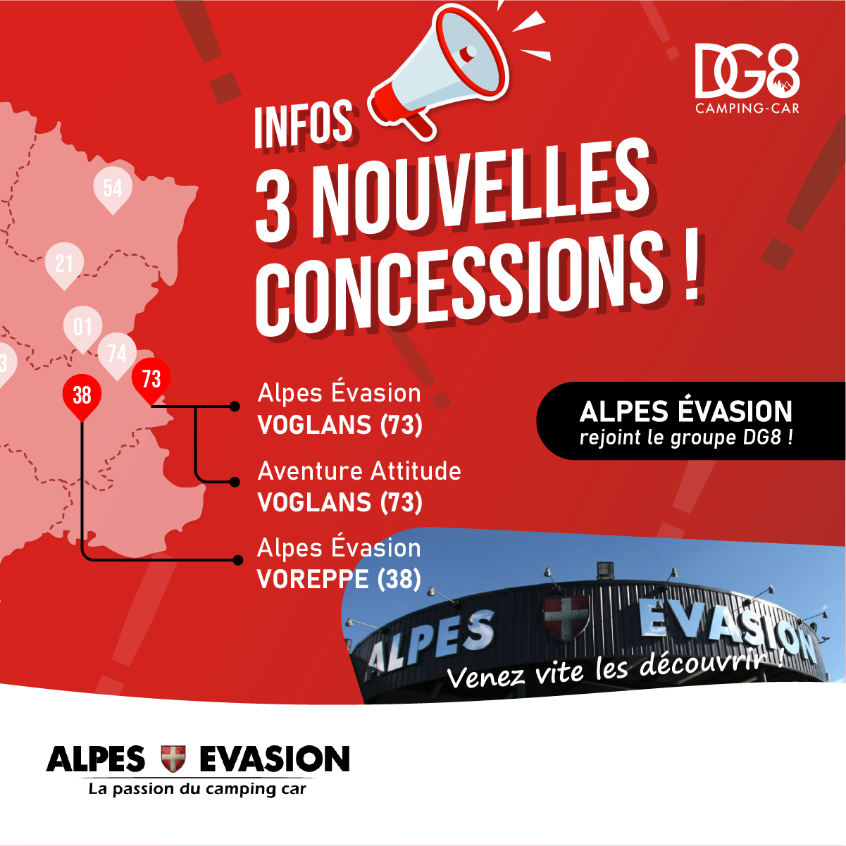 ALPES EVASION GROUPE DG8 CAMPING-CAR - DG8 Camping car