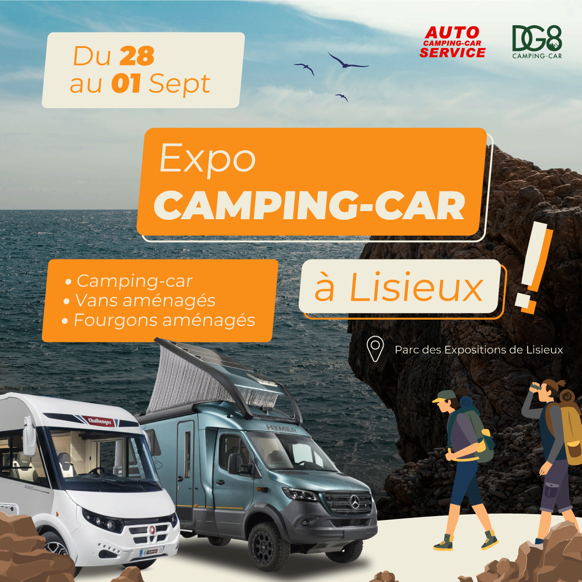Exposition Camping-car à Lisieux (14) - fin août ! - DG8 Camping car